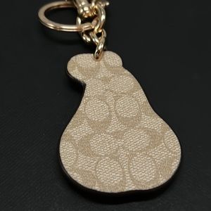 Coach | Accessories | Coach Pear Bag Charm Signature Canvas Tropical ...